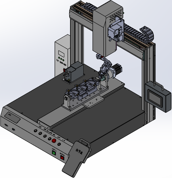 China Lithium Battery Soldering Machine with 360 Rotation Mechanism Soldering Robot factory and suppliers Green